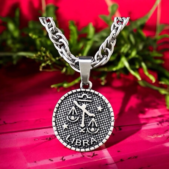 Hand Crafted | Jewelry | Libra Rustic Coin Pendant Necklace ...